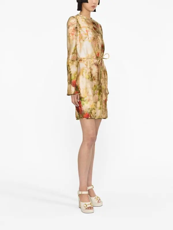 Zimmermann Luminosity Floral-print Silk Minidress