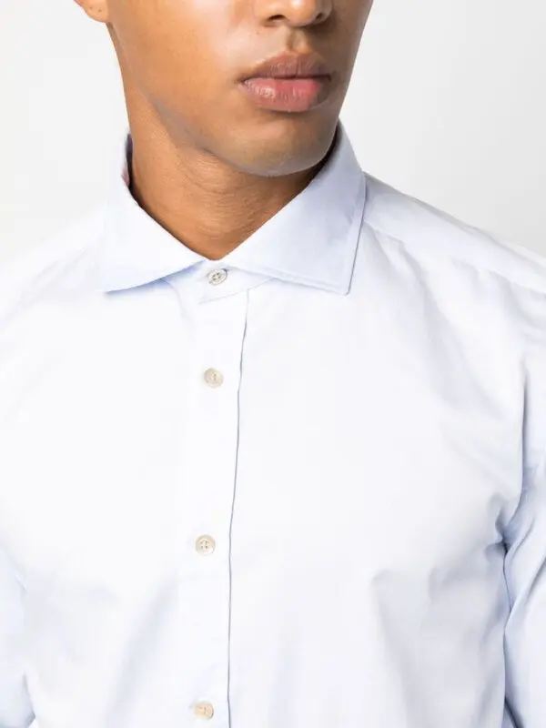 Boglioli Spread-collar Cotton Shirt