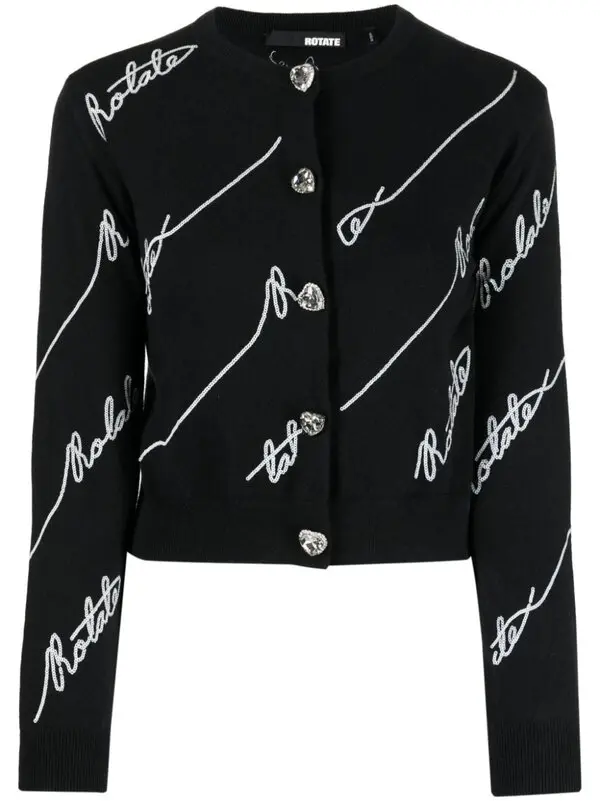 Remain Birger Christensen Sequin-embellished Cardigan - Black
