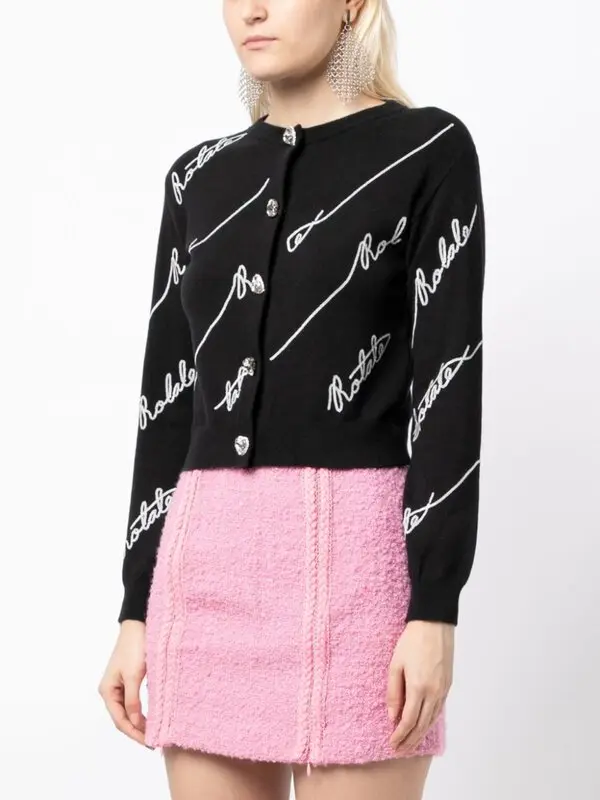 ROTATE BY BIRGER CHRISTENSEN Sequin-embellished Cardigan