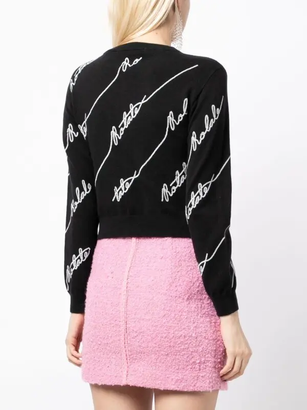 ROTATE BY BIRGER CHRISTENSEN Sequin-embellished Cardigan