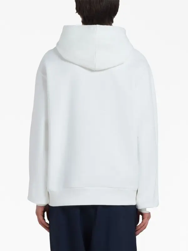 Marni Logo Print Cotton Hoodie