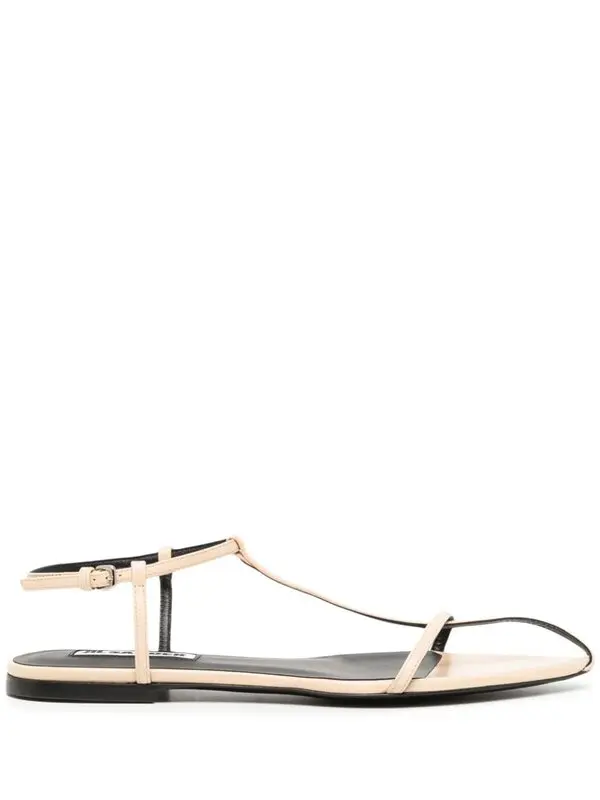 JIL SANDER Strappy Flat Sandals - Neutrals