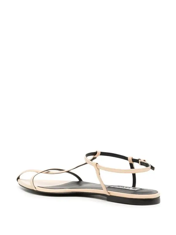 JIL SANDER Strappy Flat Sandals - Neutrals