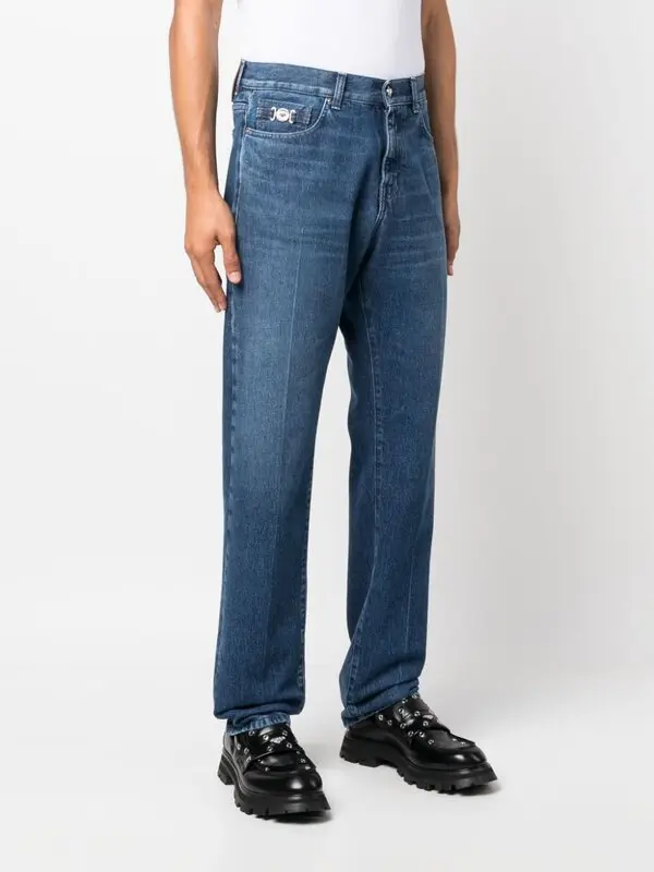 Versace Straight-leg Mid-rise Jeans