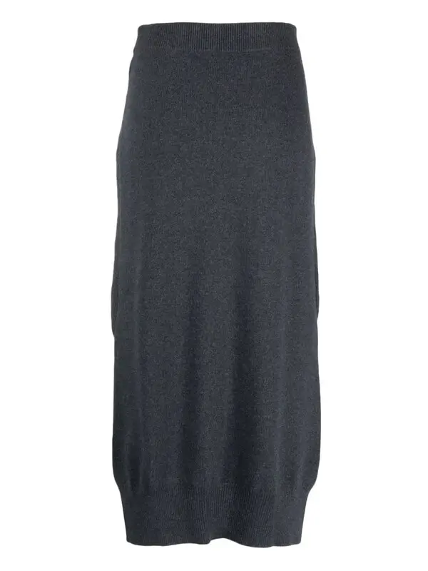 BARRIE High-waisted Knit Skirt - Grey