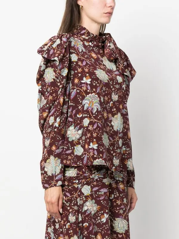 Ulla Johnson Floral-print Silk Blouse