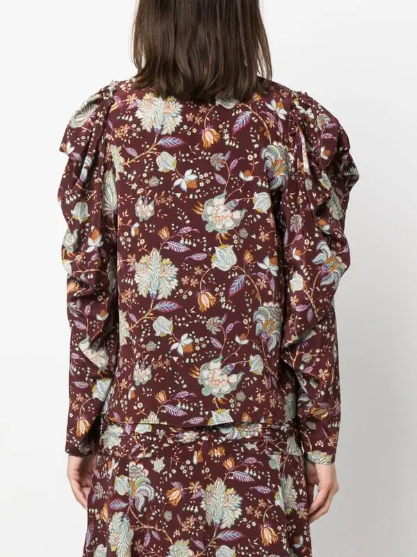 Ulla Johnson Floral-print Silk Blouse