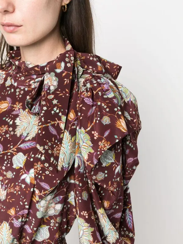 Ulla Johnson Floral-print Silk Blouse
