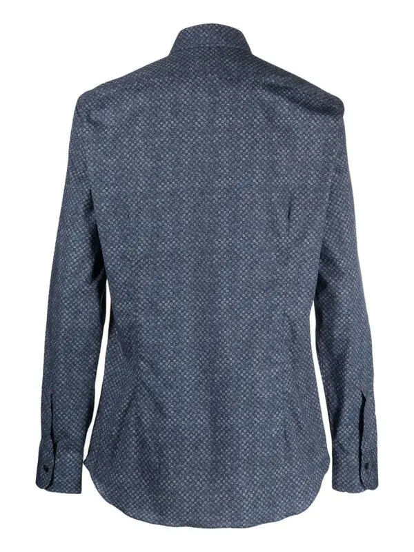 MAZZARELLI Textured-finish Cotton Shirt