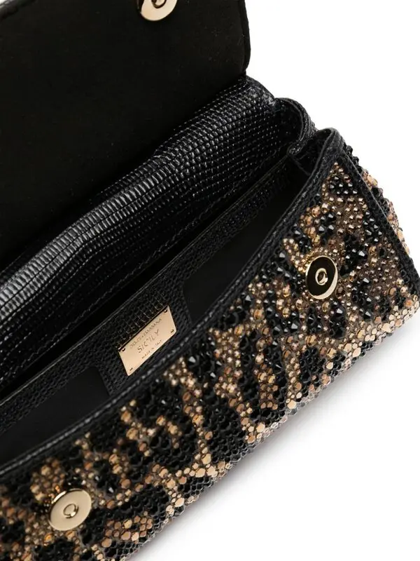 Dolce & Gabbana Sicily Embellished Leather Bag