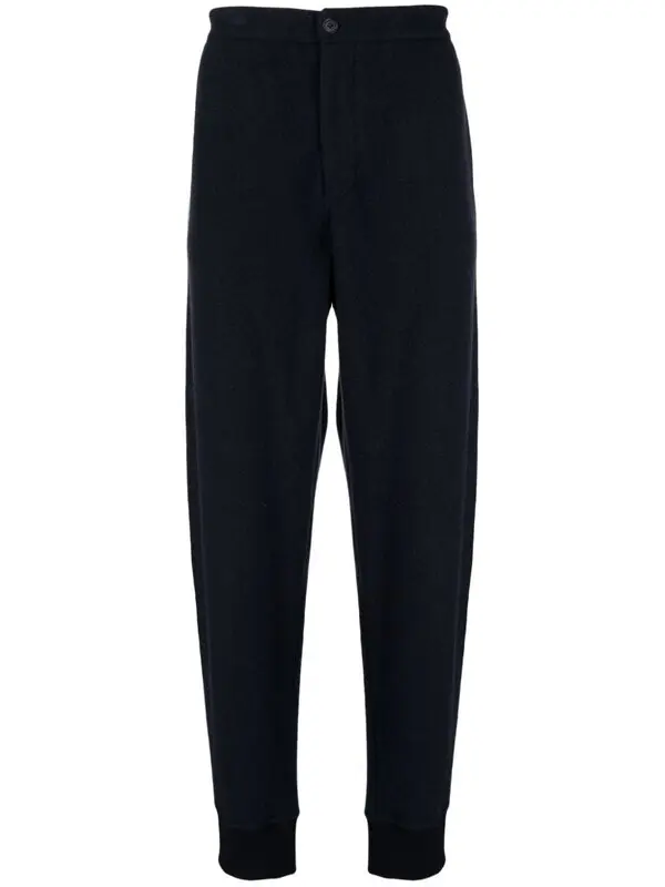 Giorgio Armani High-waist Tapered Trousers - Blue