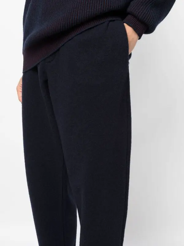 Giorgio Armani High-waist Tapered Trousers - Blue