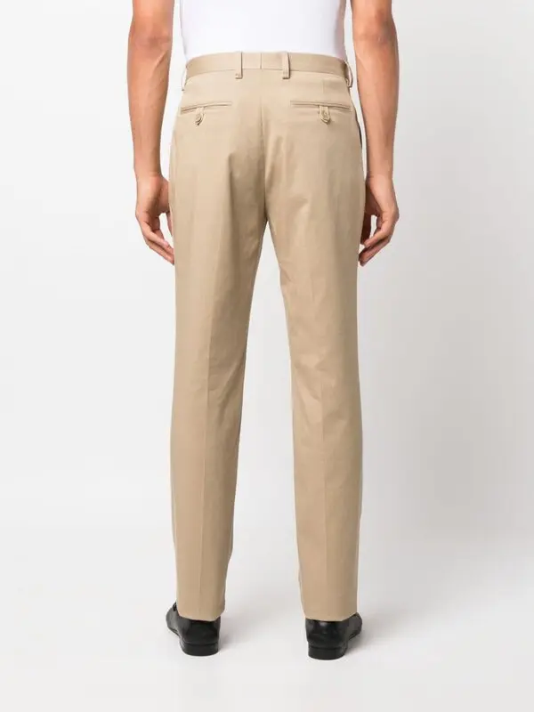 Etro Mid-rise Stretch-cotton Chinos - Neutrals
