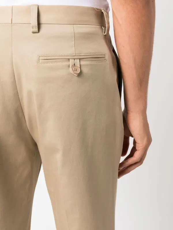 Etro Mid-rise Stretch-cotton Chinos - Neutrals