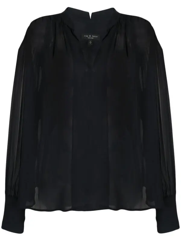 Rag & Bone Split-neck Blouse