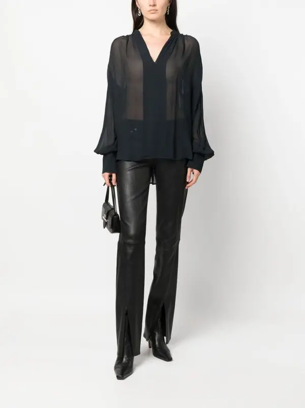 Rag & Bone Split-neck Blouse