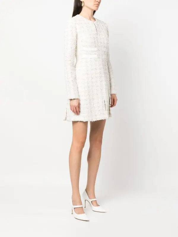 Giambattista Valli Long-sleeve Tweed Minidress
