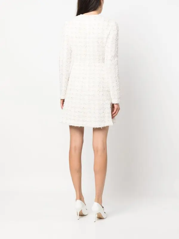 Giambattista Valli Long-sleeve Tweed Minidress