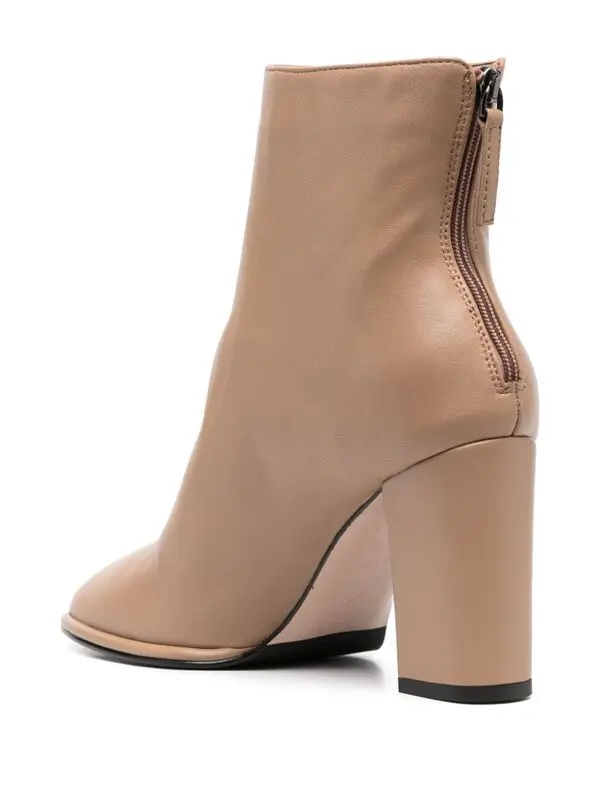 LE SILLA Elsa 85mm Leather Ankle Boots