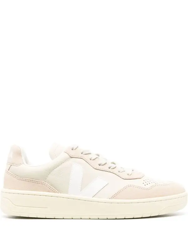 VEJA V-90 Panelled Low-top Sneakers - Neutrals