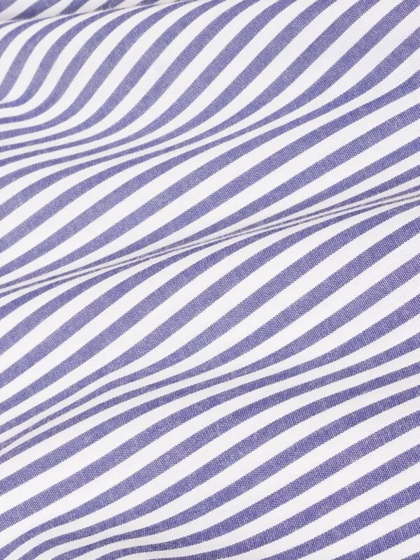 Sporty & Rich Logo-embroidered Striped Shirt