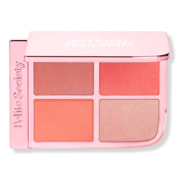 POLITE SOCIETY Go Flush Yourself Blush & Highlight Face Palette - One-color
