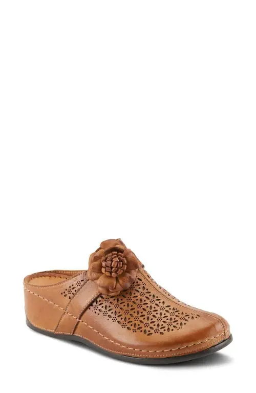 SPRING STEP SHOES Lilybean Wedge Mule - Camel