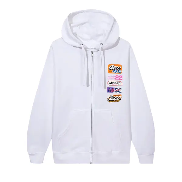 ANTI SOCIAL SOCIAL CLUB Hot Nights Zip Hoodie - White