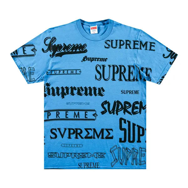 Supreme Multi Logo Tee - Blue