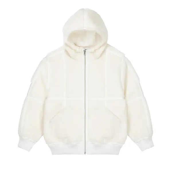PALACE Sherpa Hooded Jacket - White