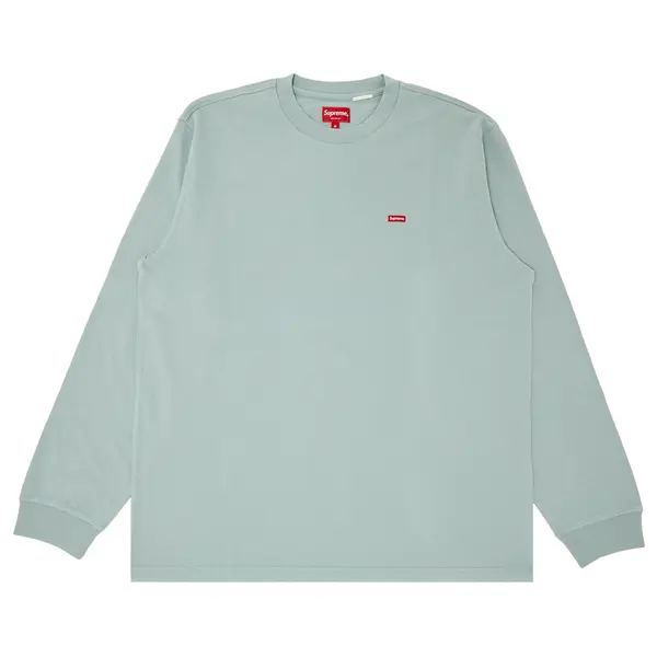 Supreme Small Box Long-sleeve Tee 'light Slate - Blue
