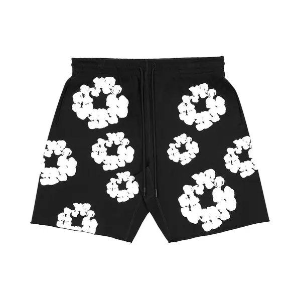 Readymade X Denim Tears Cotton Wreath Sweatshorts - Black