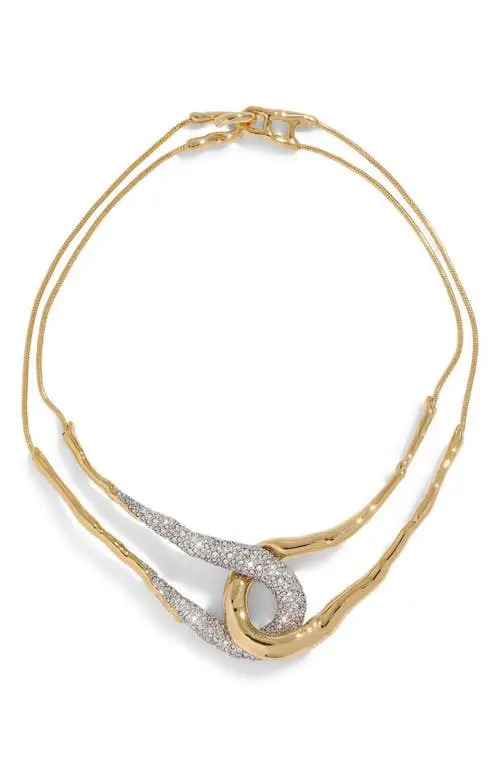 Alexis Bittar Solaneles Crystal Interlocking Necklace - Crystals
