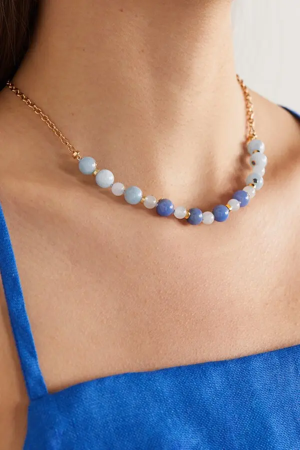 MASON AND BOOKS 14-karat Multi-stone Necklace