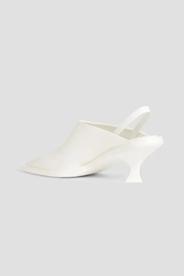JIL SANDER Leather Slingback Pumps