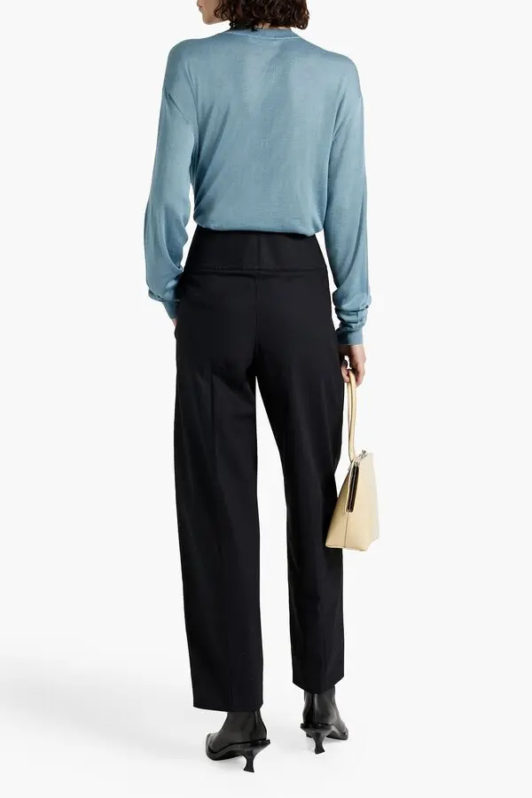 JIL SANDER Cashmere, Wool And Silkblend Sweater - Light Blue