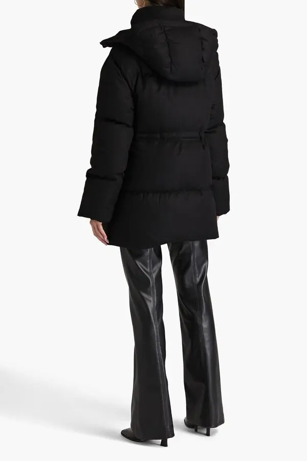 JOSEPH Dorset Quilted Wool, Tencel™ And Cashmere-blend Down Coat - Black
