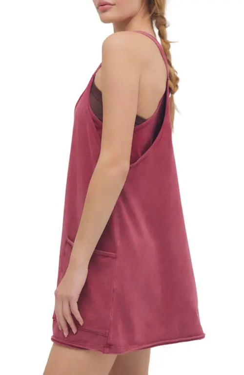 Free People Hot Shot Racerback Romper - Brick