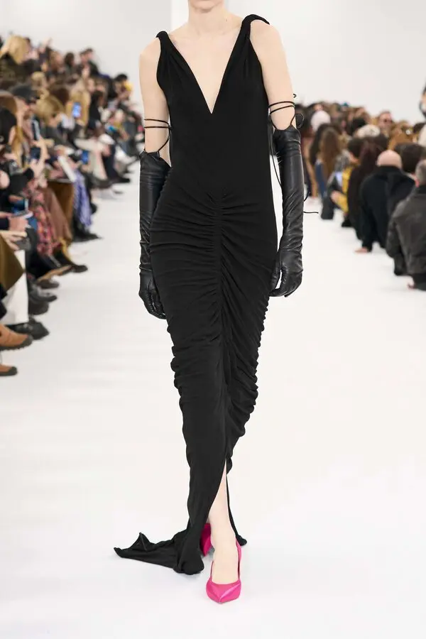 Givenchy Open-back Ruched Crepe Gown