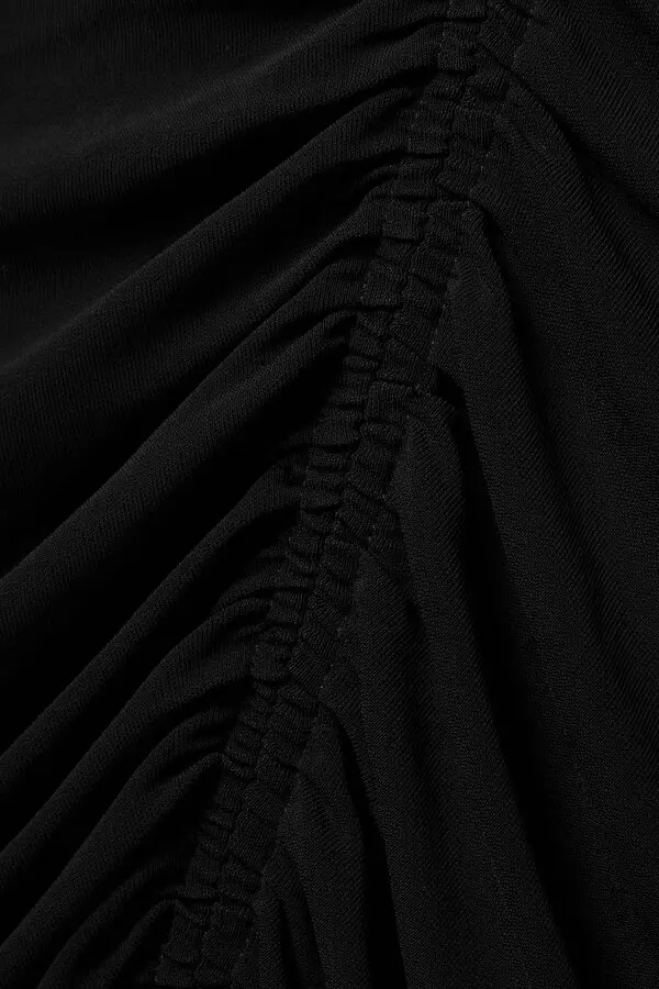 Givenchy Open-back Ruched Crepe Gown