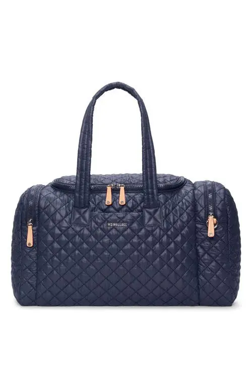 Mz Wallace Large Metro Team Quilted Nylon Duffle Bag - Dawn