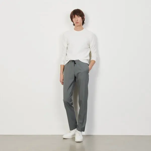 Sandro Wool Blend Pants - Verdigris