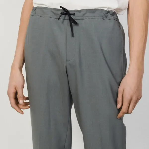 Sandro Wool Blend Pants - Verdigris