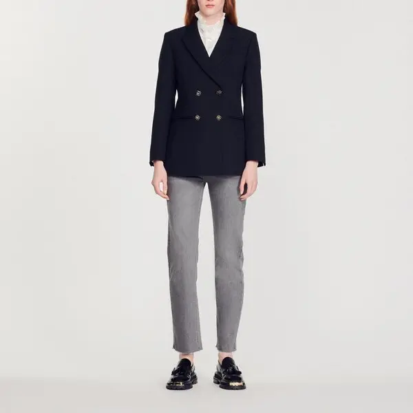 Sandro Tailored Double-breasted Blazer