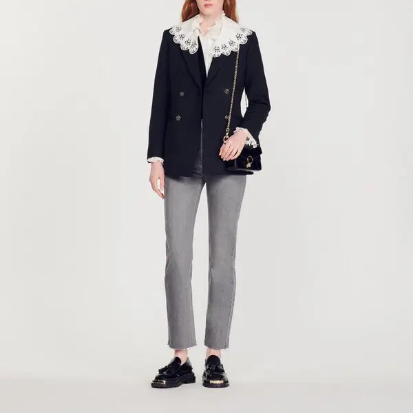 Sandro Tailored Double-breasted Blazer