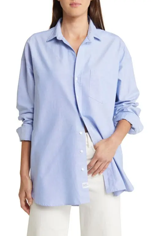 Frank & Eileen Shirley Oversized Button-up Shirt - Blue