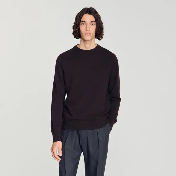 Sandro Cashmere Sweater - Chocolate
