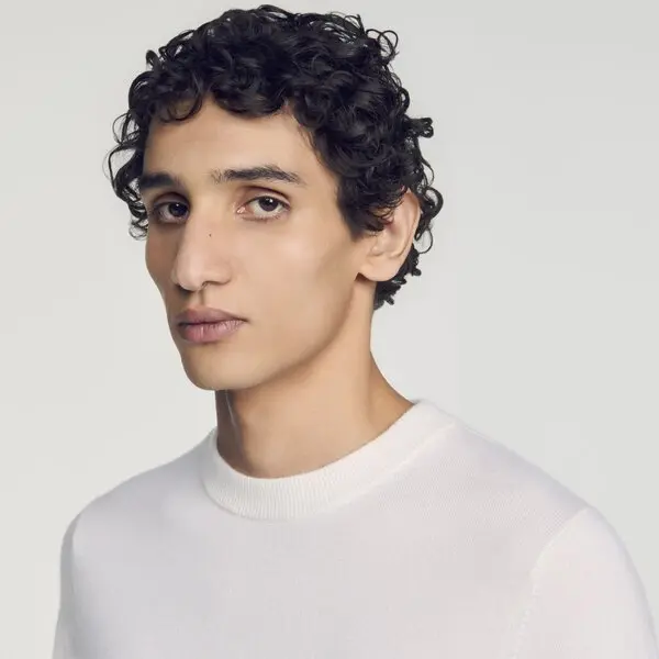 Sandro Cashmere Pullover Sweater - Ecru