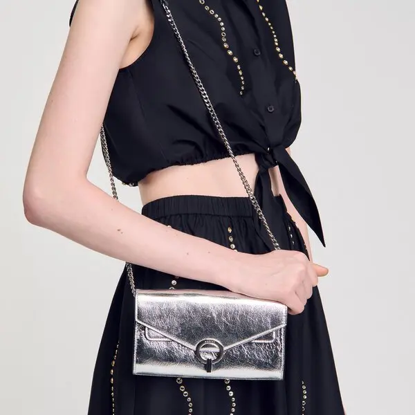 Sandro Yza Pocket Clutch Bag